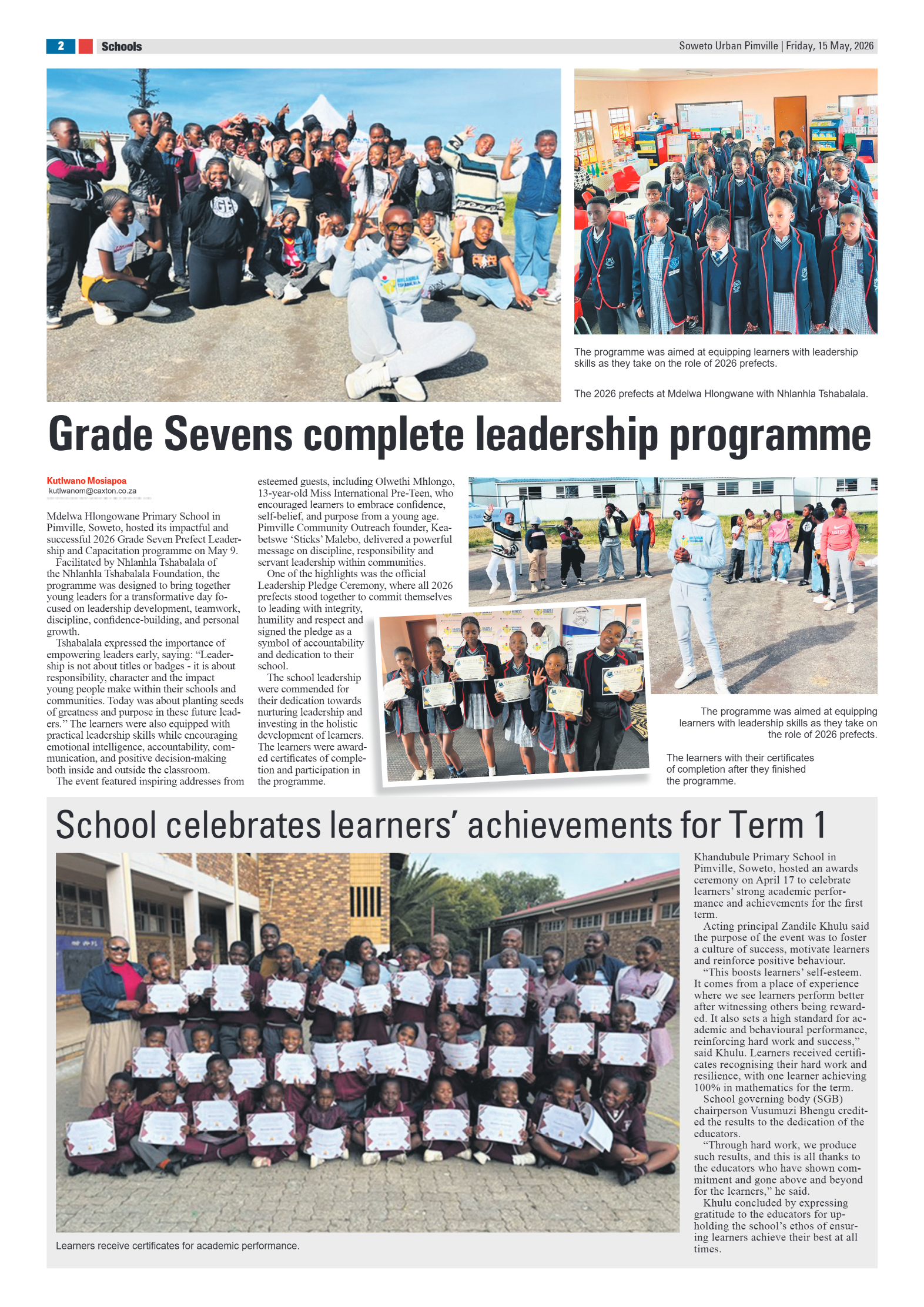 Pimville: 15 May 2026 | Soweto Urban